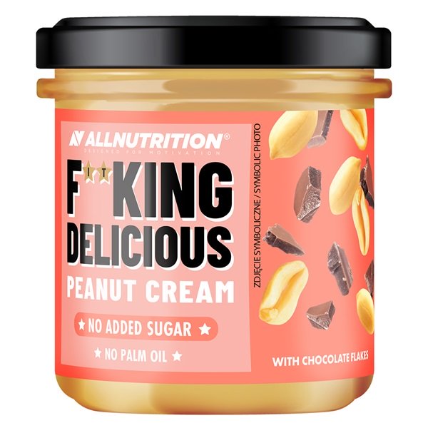 Allnutrition - Fitking Delicious Peanut Cream, with Chocolate Flakes - 350g